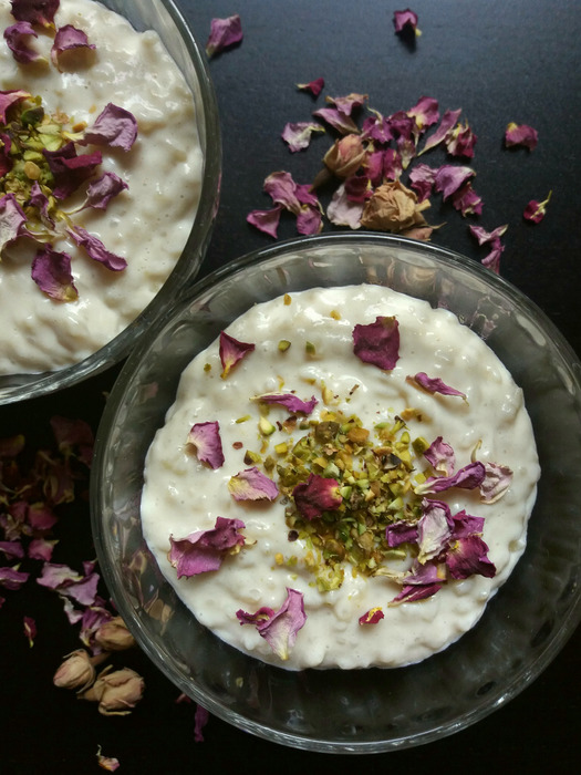Rose Infused Rice Pudding :: Voom7